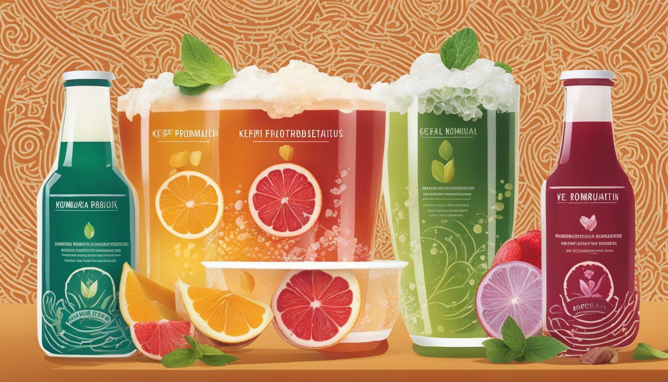 Difference Between Kombucha and Kefir Probiotics