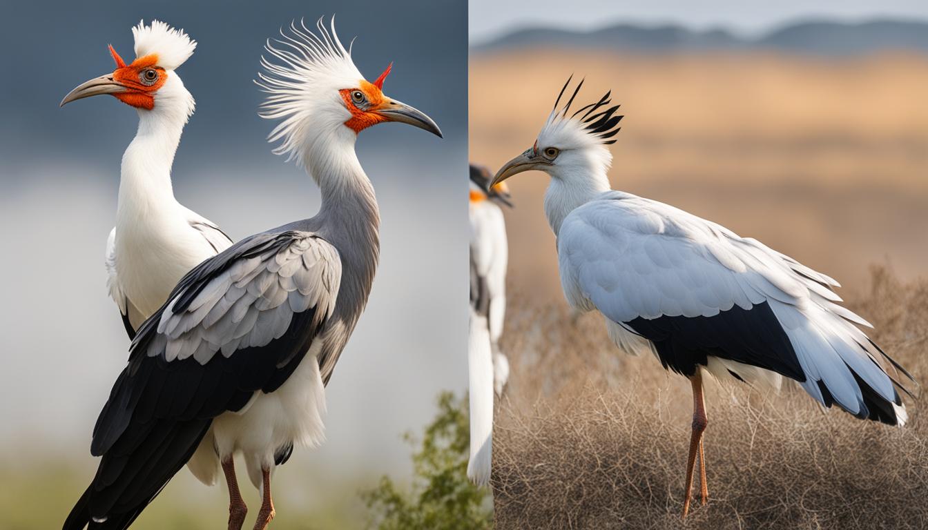 Difference Between Secretary Birds and Storks