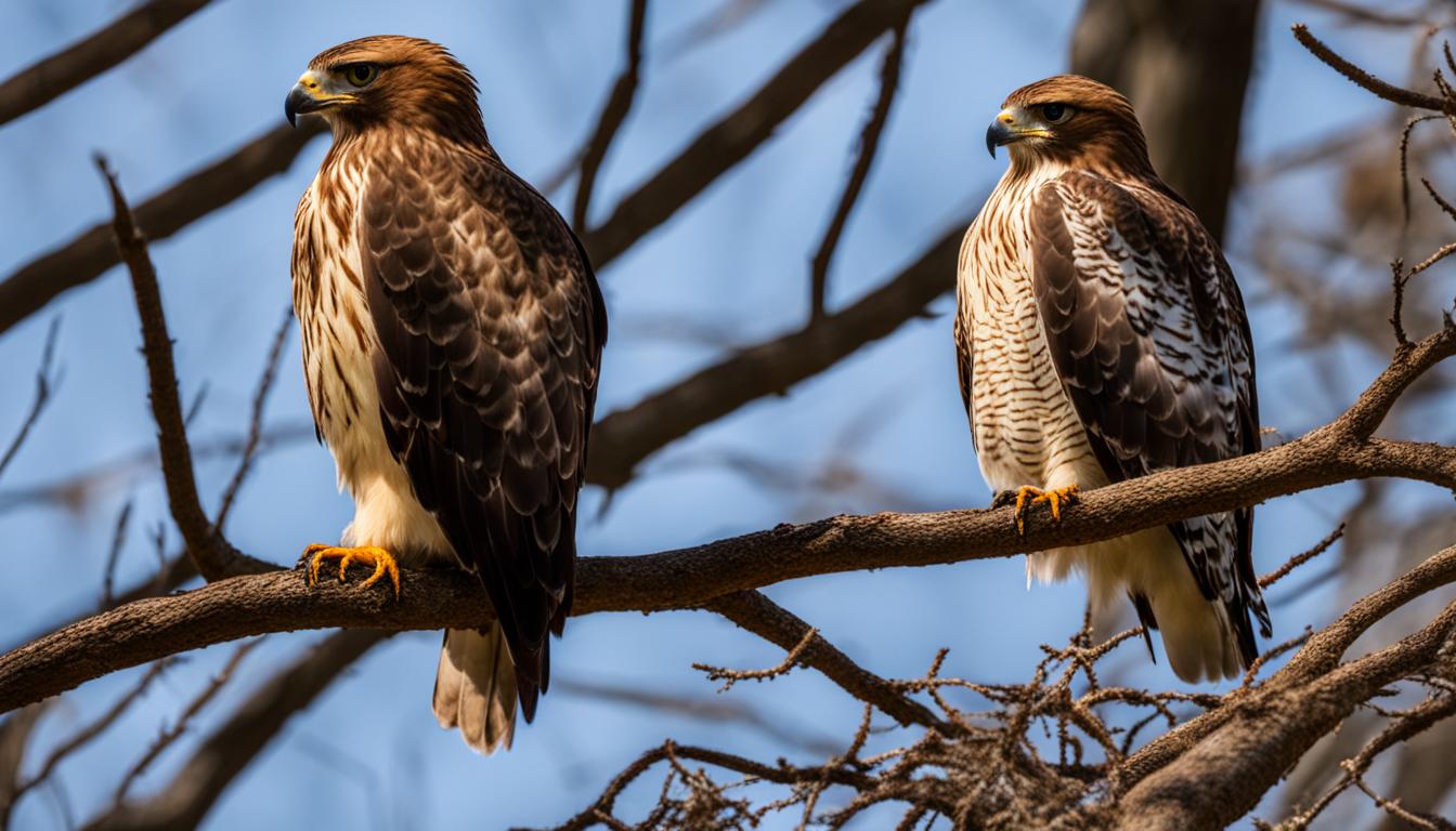 Difference Between Red-Tailed and Broad-Winged Hawks